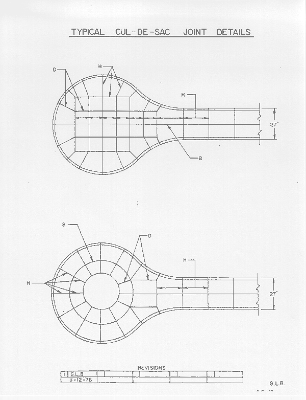Cul De Sac Dimensions Design Talk
